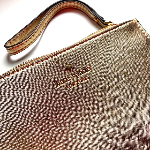 kate spade | Bags | Gold Wristlet Kate Spade | Poshmark